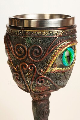 Eye of the Dragon Fantasy Goblet Occult Ceremonial Chalice Wizard ...