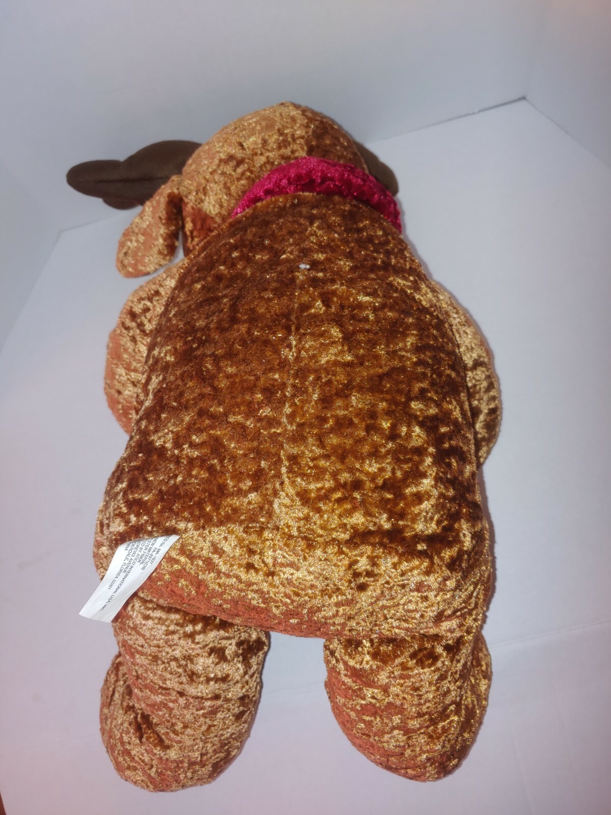 Moose Reindeer Plush Stuffed Animal 14in Sitting Red Green Scarf Blue ...