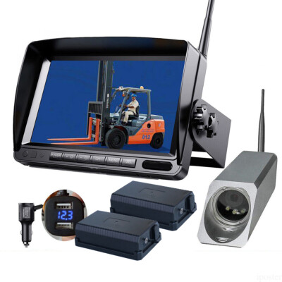 Digital Wireless Forklift Front View Camera+2x 9600mA Battery Magnetic ...