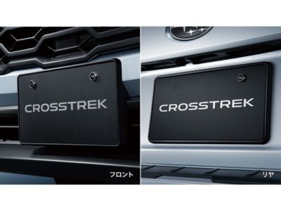 [NEW] JDM Subaru CROSSTREK GU License Plate Base Matt Black Paint ...