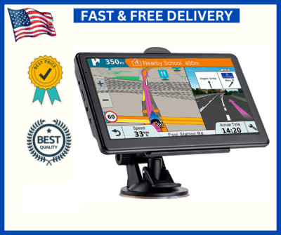 Car Truck GPS Navigation 7 Inch Touch Screen 2023 Garmin Maps Spoken ...