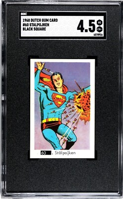 1968 Dutch Gum Card Black Square Box #60 Stalpojken Superboy RC SGC 4.5 ...