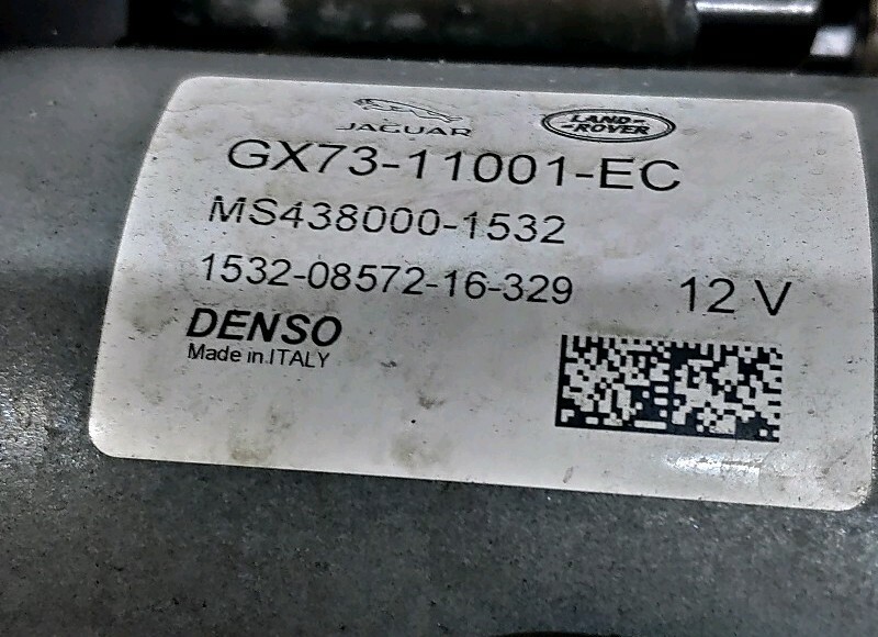 Jaguar F-TYPE F-PACE XF XJ 3.0 / 5.0 PETROL Starter Motor - T2H3246 ...