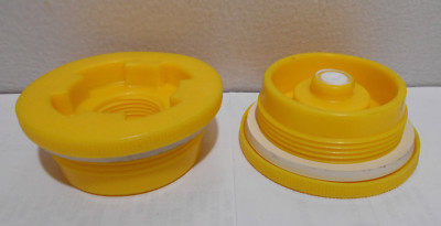 Lot of 4 YELLOW PLASTIC 55 GALLON DRUM BARREL PLUGS 2" Fine Thread | eBay