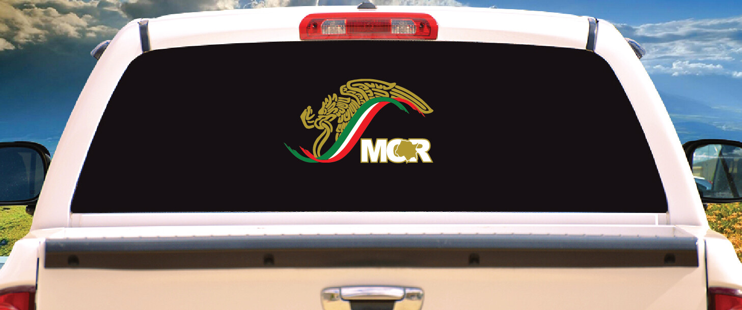 Morelos Aguila Decal Mexican logo Car Window Vinyl Sticker Decal Mex ...