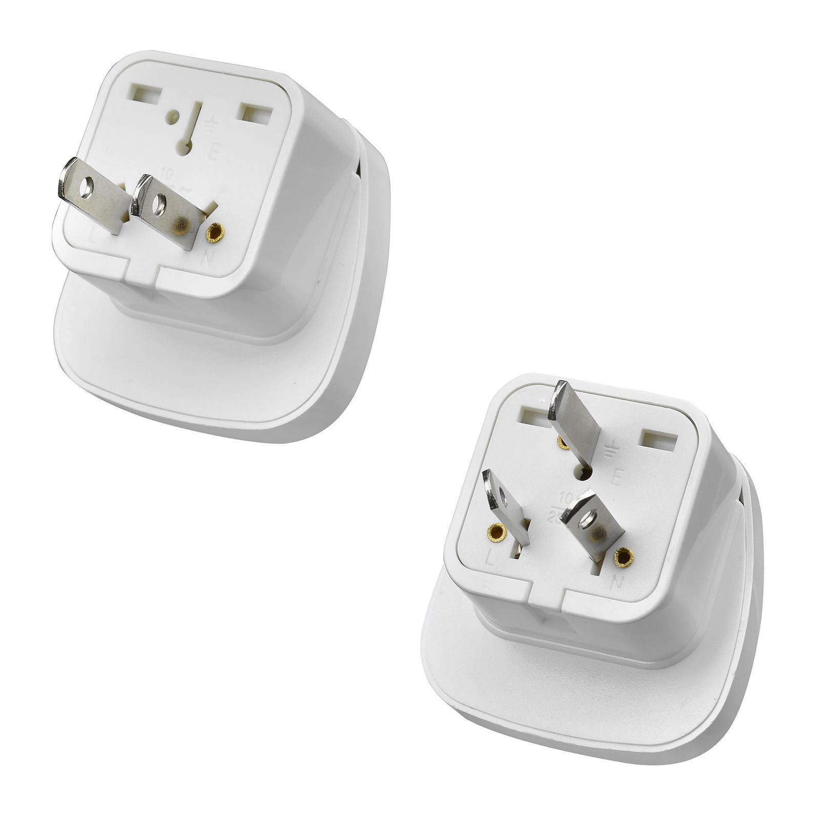 NEW UK/EU to China Chinese AC Mains 2 & 3 Pin Travel Plug Convertor ...
