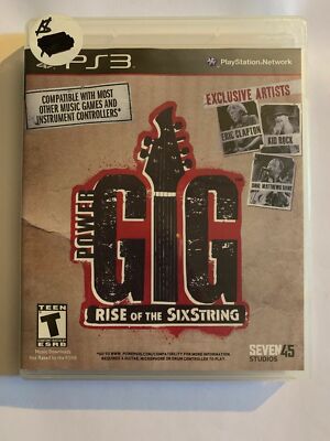 POWER GIG RISE OF THE SIX STRINGS - PS3 - COMPLETE W/ MANUAL - FREE S/H ...