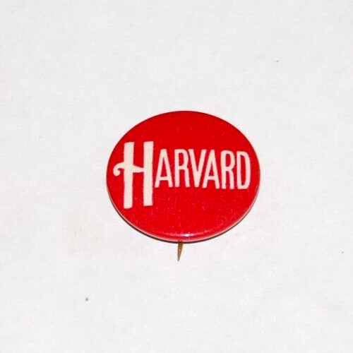 1940 vintage HARVARD COLLEGE crimson pin pinback button university ivy ...