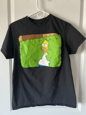 The Simpsons Homer Simpson Bush Meme Black T‑Shirt Medium | eBay