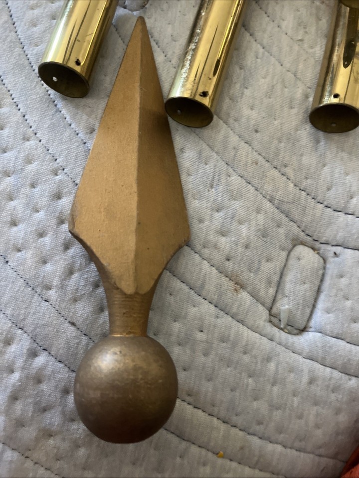 Odd Fellows Antique Ceremonial Parade Flag Pole Staff Spear Wooden ...