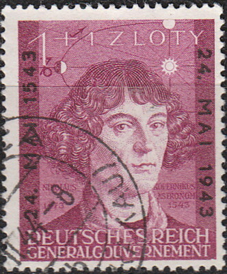 Stamp Germany Poland General Gov't Mi 104 Sc NB27 1943 WWII Copernicus ...