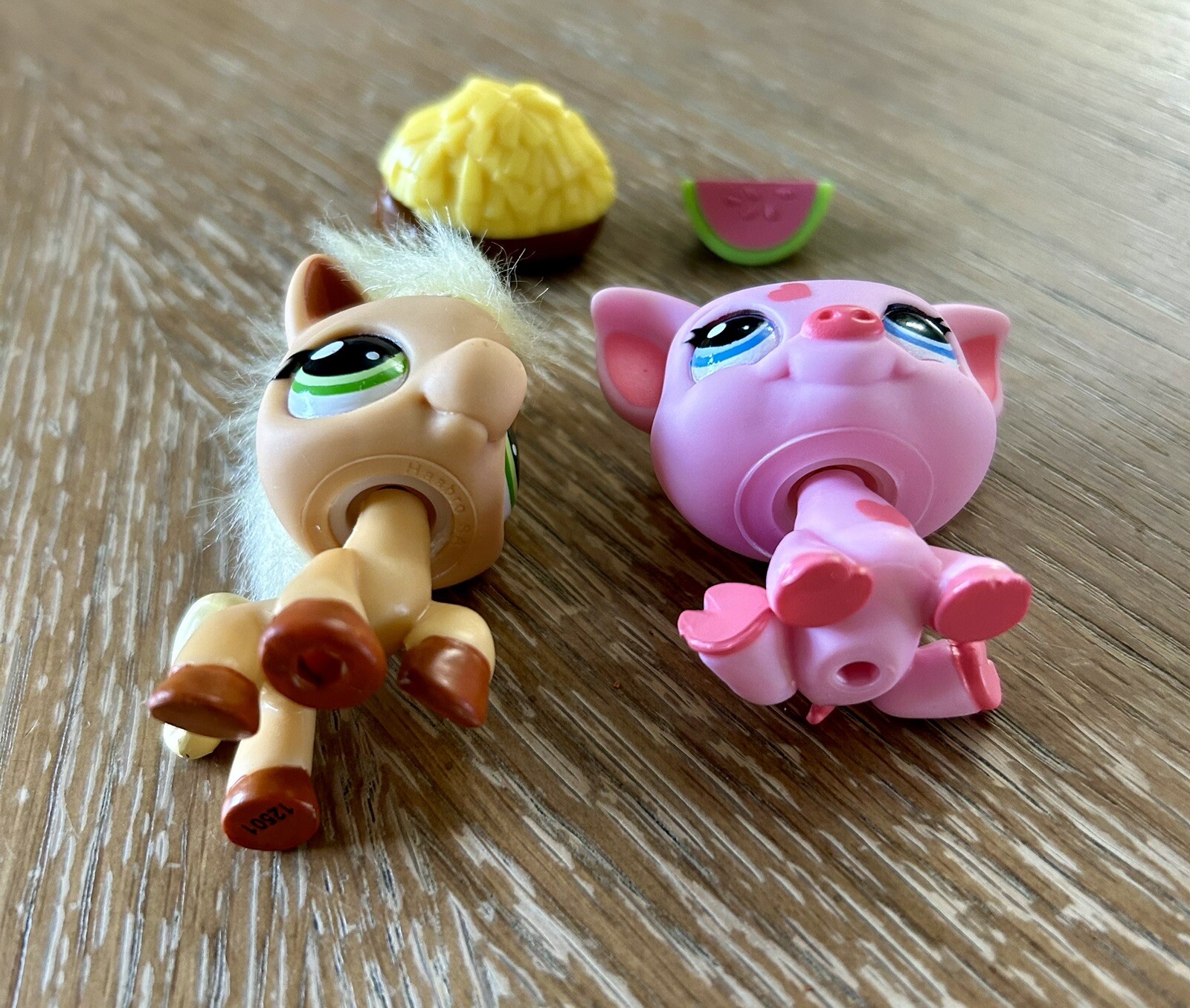 Littlest Pet Shop LPS Cutest Pets Fuzzy Horse 2417 and Pig 2418 | eBay