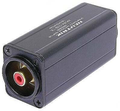 Neutrik NA2M-D2B-TX 1:1 Miniature XLRM-RCA Transformer Balancing ...