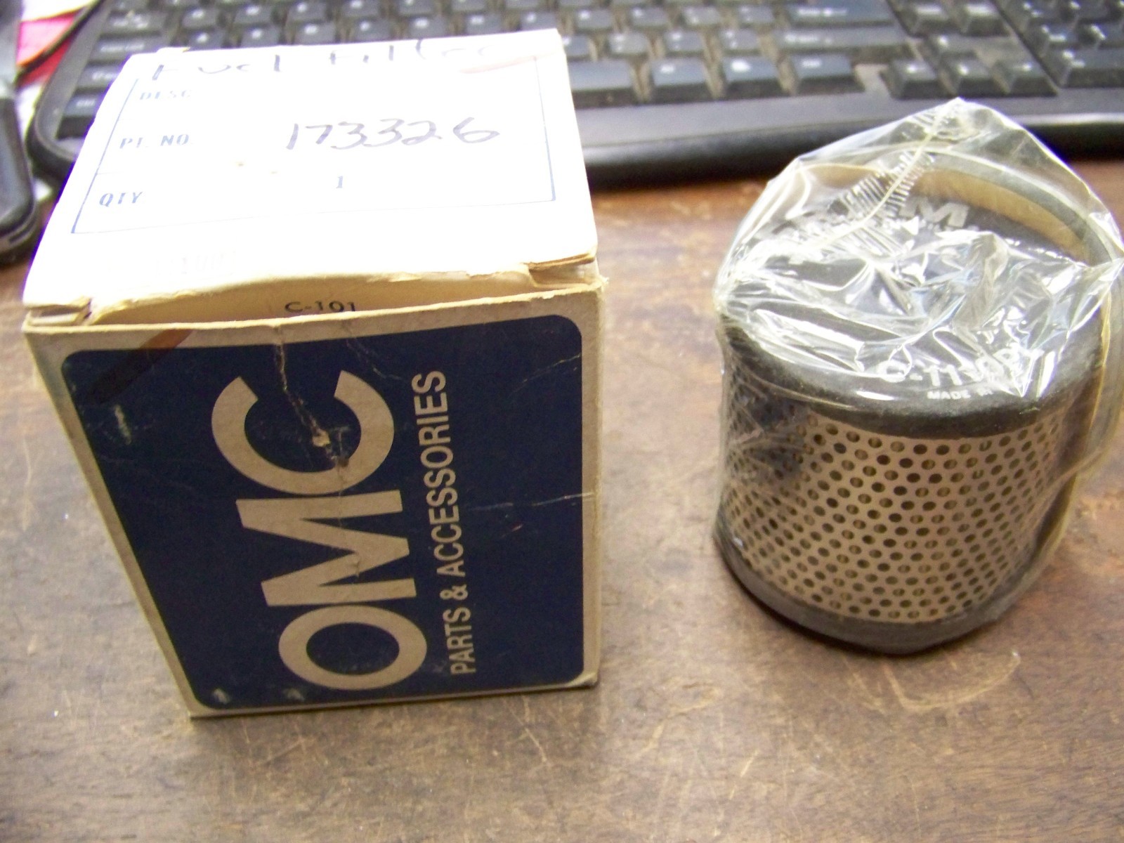 NEW OEM OMC OEM JOHNSON EVINRUDE FUEL FILTER, #173326, #0173326 | eBay