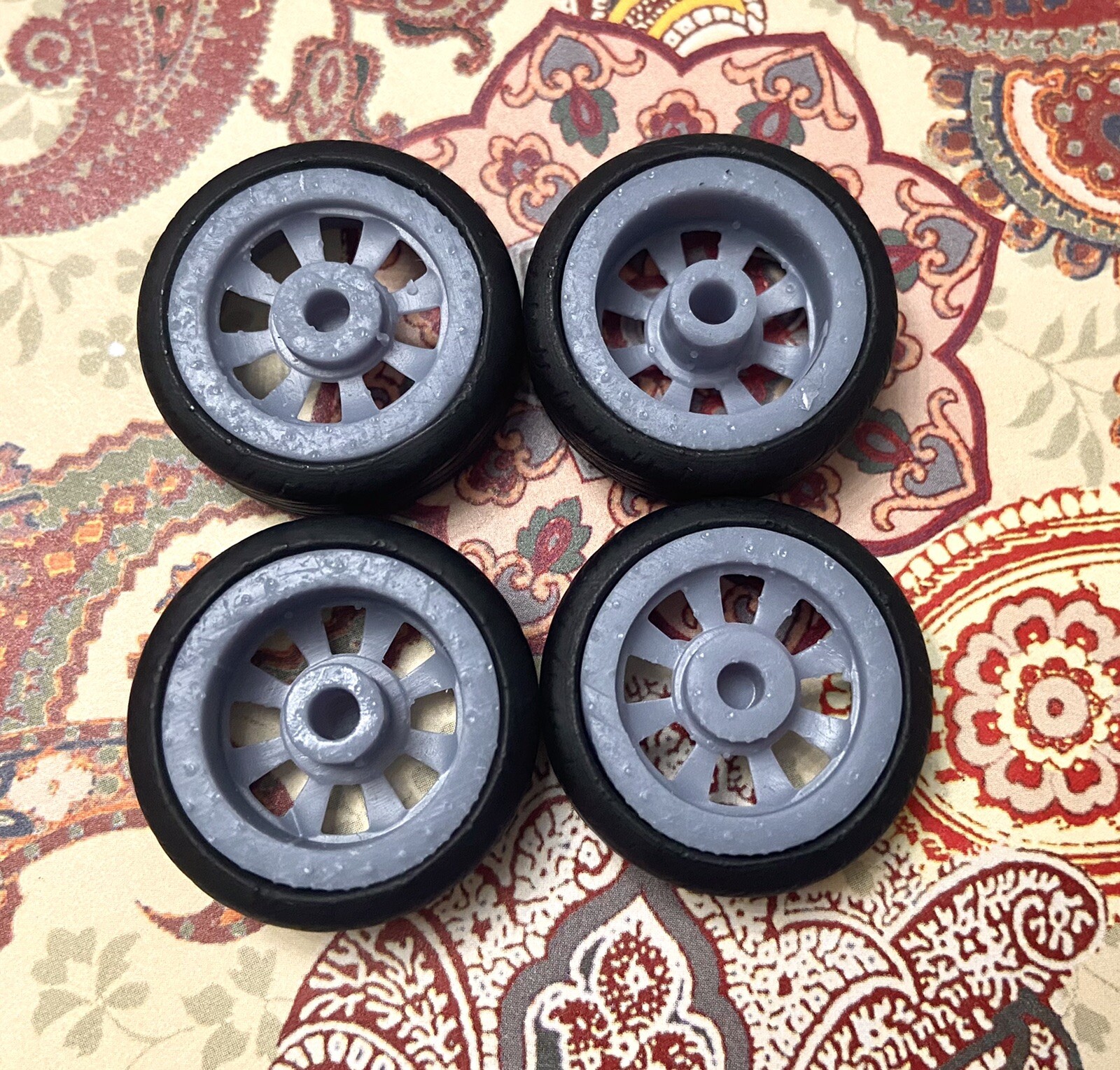 Resin 18-inch VW Empi 8-Spoke Model Car wheels/Tires 1/24 1/25 scale ...