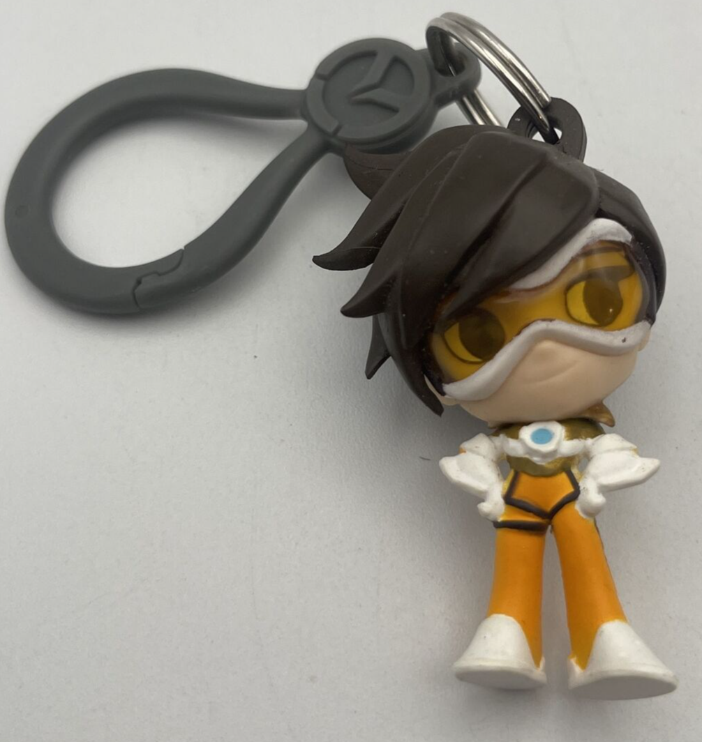 Blizzard Overwatch Tracer Backpack Bag Clip 3D Keychain Keyring Series ...
