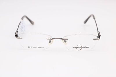 Naturally Rimless Nr-354 Gray Rectangle Eyeglasses Frames 51-17-140 | eBay