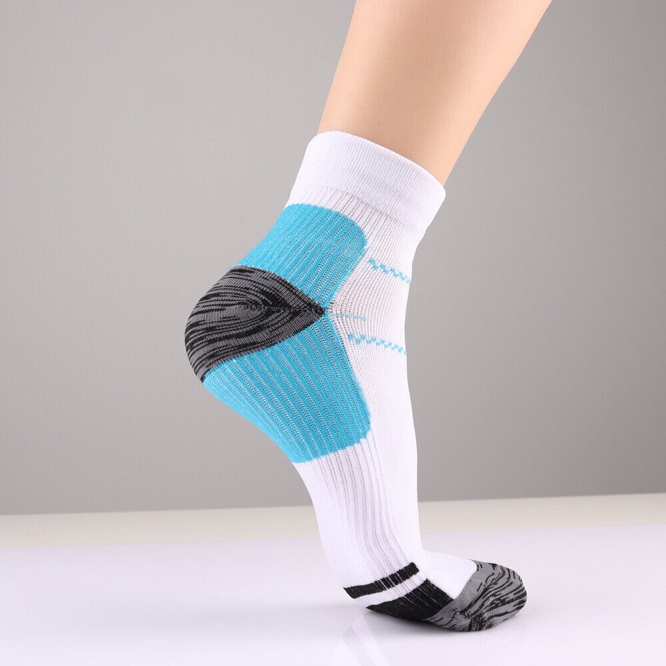 S-XL Compression Socks Plantar Arch Ankle Running Support Men Women | eBay