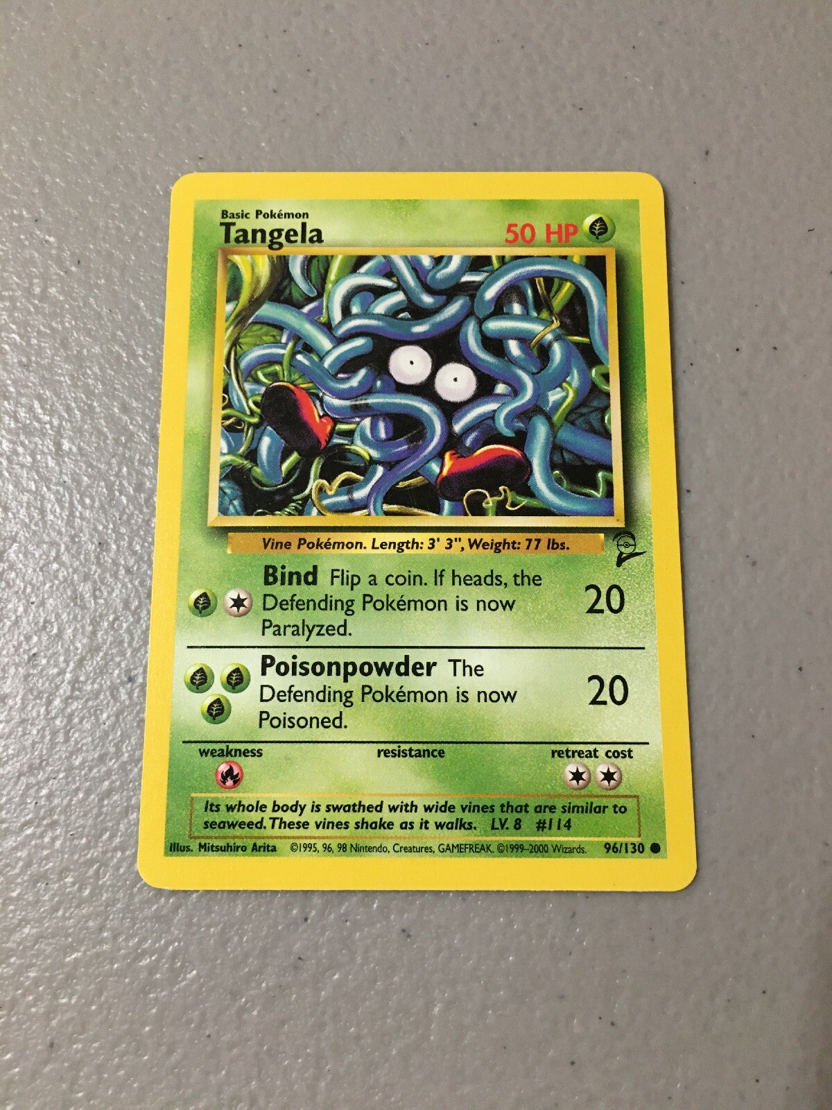 Tangela 96/130 Base Set 2 Near Mint Pokemon Card | eBay