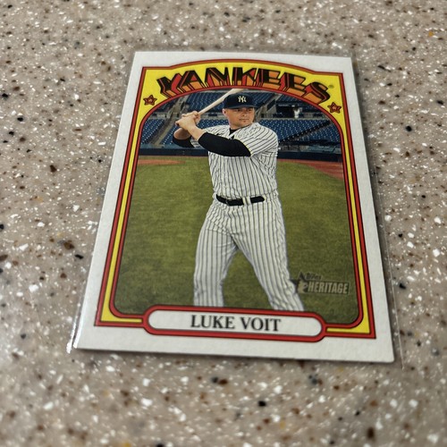 2021 Topps Heritage Luke Voit 274 New York Yankees Base Card MLB | eBay