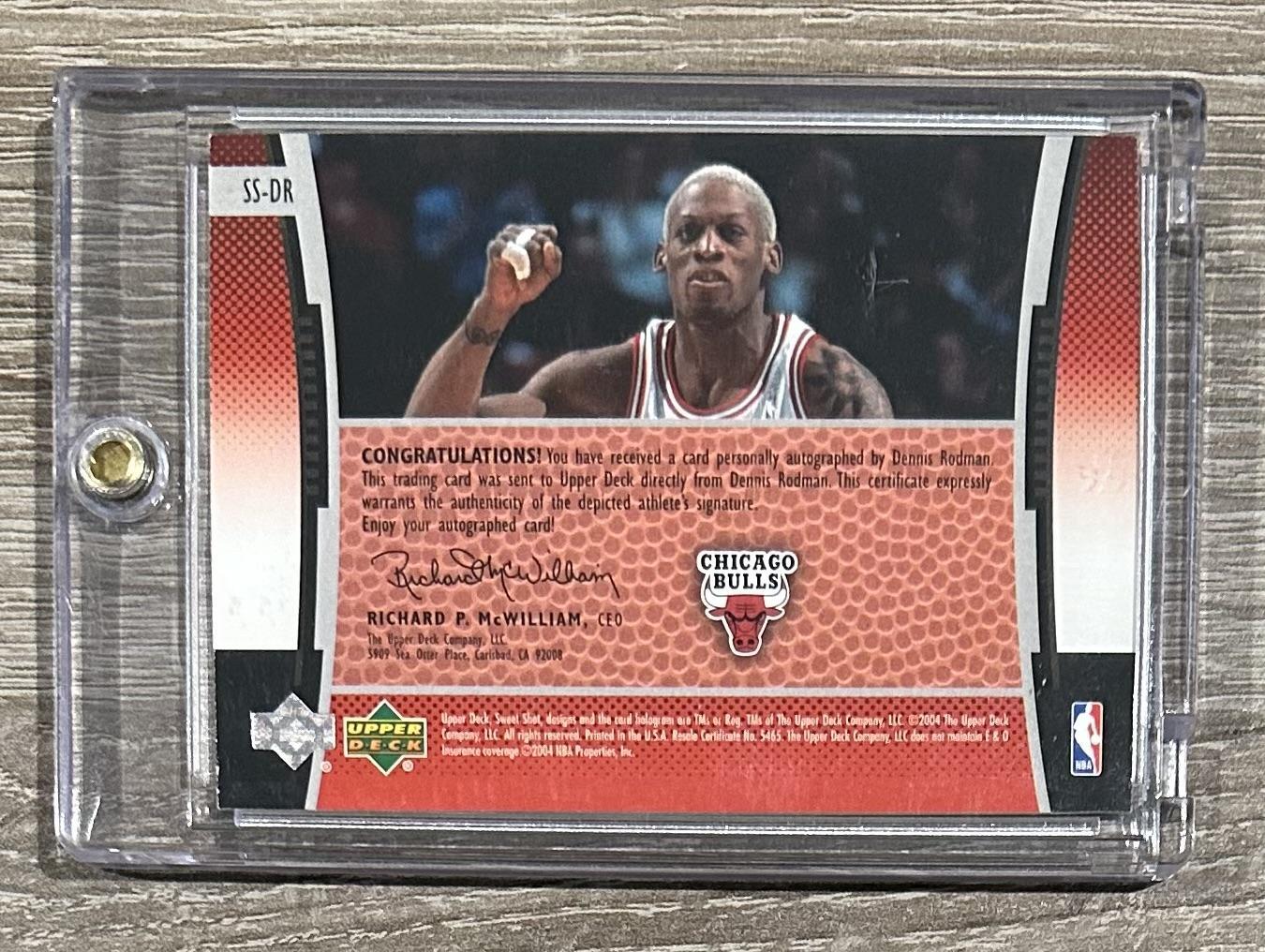 2004-05 Upper Deck Sweet Shot #SS-DR Dennis Rodman Signature Shots AUTO | eBay