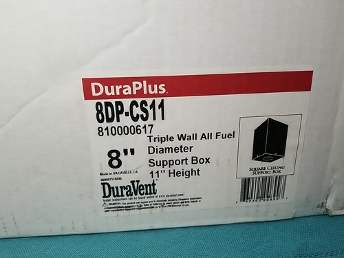 DuraVent 8DP-CS11 8" Inner Diameter - DuraPlus Class A Chimney - Black ...