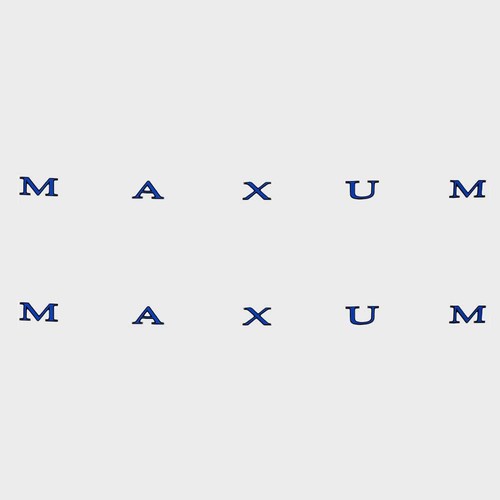 Maxum Boat Logo Decals | Blue Black Stickers (Pair) | eBay