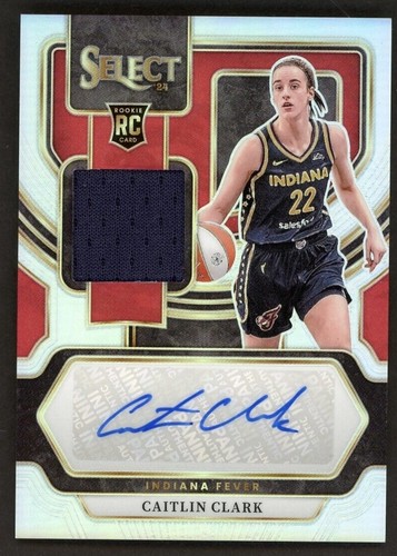 Caitlin Clark 2024 Panini Select WNBA Patch-Auto *CHASE* READ ...