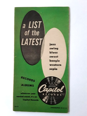 Vintage Capital Records List Of The Latest Records & Albums 1950's ...