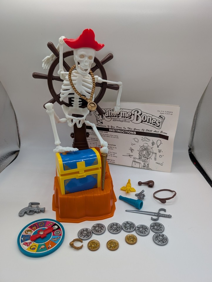 Vintage Rattle Me Bones Ideal Game Complete Works Box Instructions ...