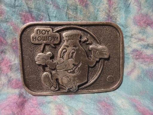 Original 1970's Creem Magazine Boy Howdy! Belt Buckl… - Gem