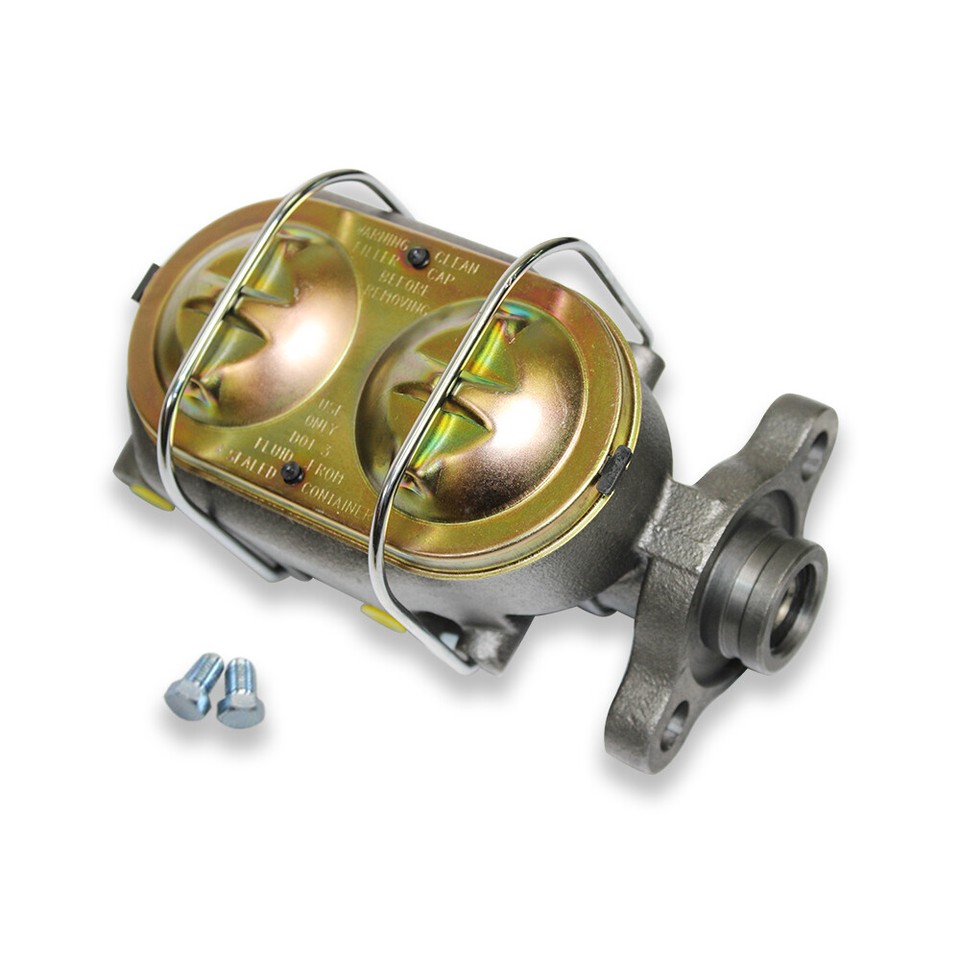 For GM Hot Rod Cast Iron Master Cylinder 4 Port Bail Top w/ 1" Bore ...