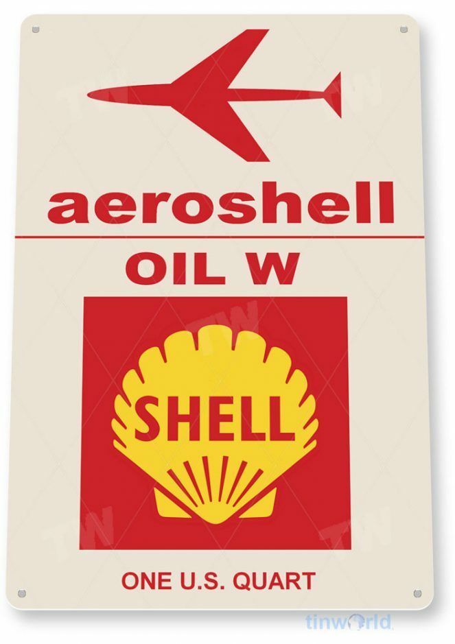 SHELL AVIATION OIL 11 X 8 TIN SIGN AVIATION AIRPLANE AIRCRAFT RETRO SKY ...