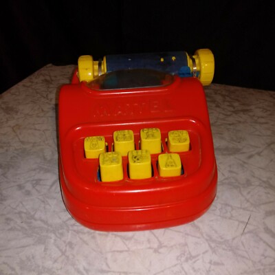 Vintage Mattel Typewriter Type Writer Toy Rare Hard To Find 1970s retro ...