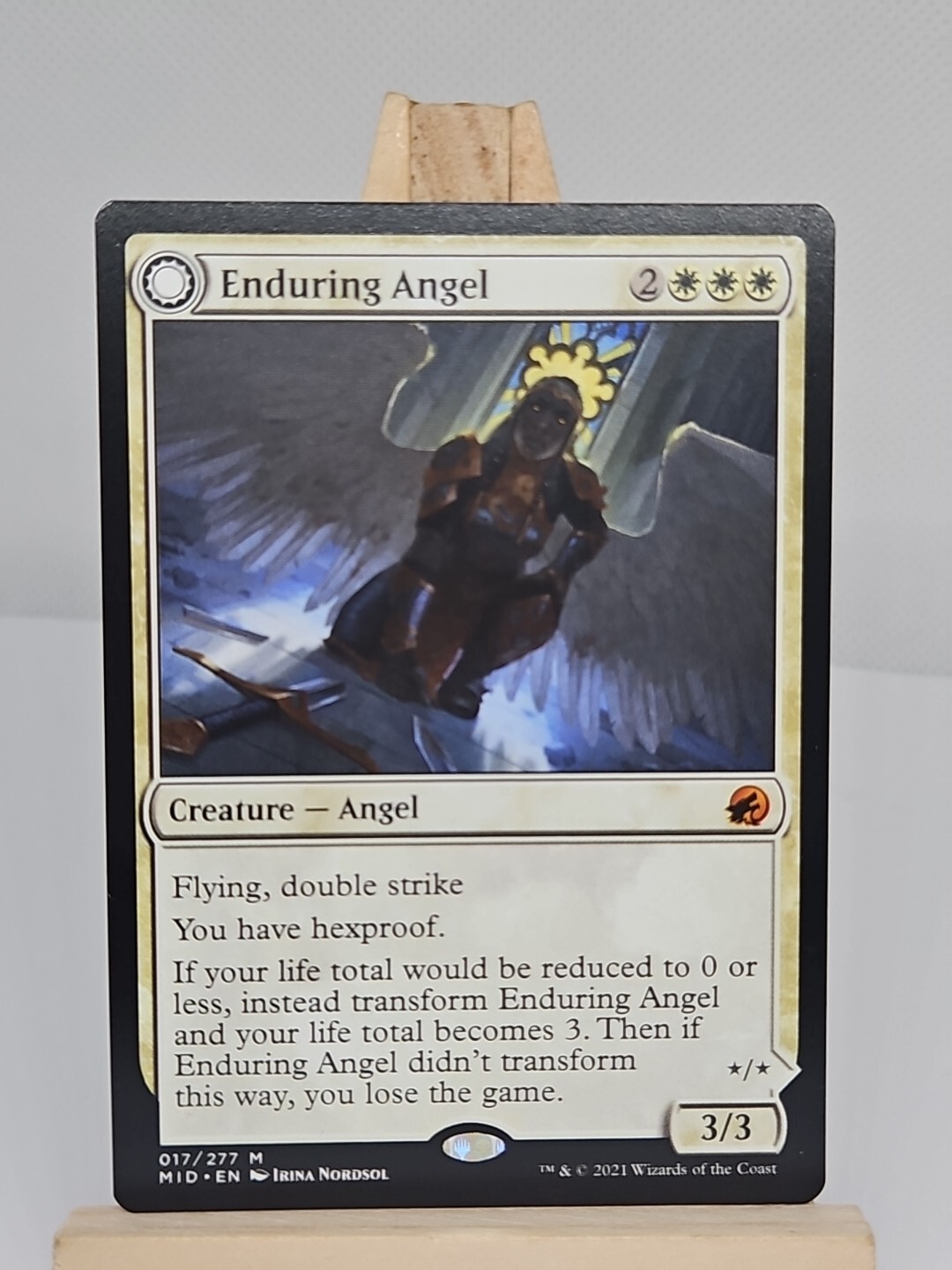 MTG Enduring Angel Angelic Enforcer Innistrad: Midnight Hunt 017/277 ...