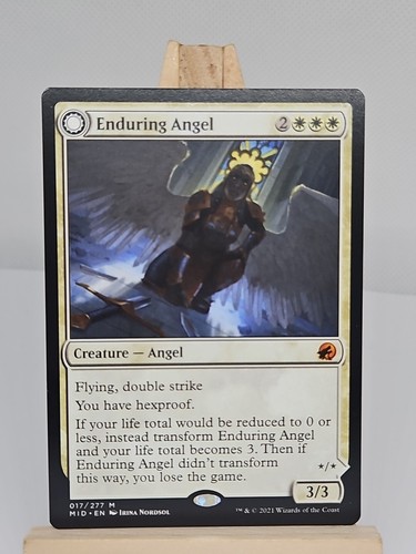 MTG Enduring Angel Angelic Enforcer Innistrad: Midnight Hunt 017/277 ...