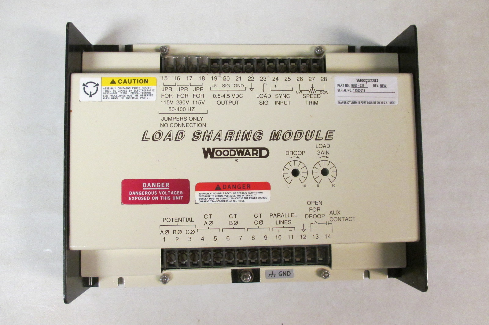 Woodward Load Sharing Module, 9905-726 | eBay