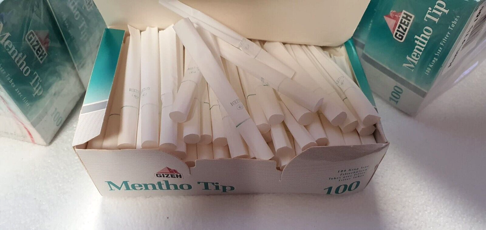 25 box Gizeh Menthol Cigarette Tubes 100's Brand New Old Stock (LD) | eBay