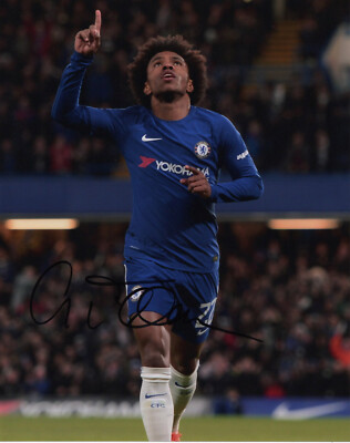Chelsea FC Willian Borges da Silva Autographed Signed 8x10 Photo COA #8 ...