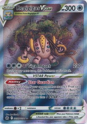 Regigigas VSTAR - GG55/GG70 Pokemon TCG Ultra Rare Crown Zenith | eBay