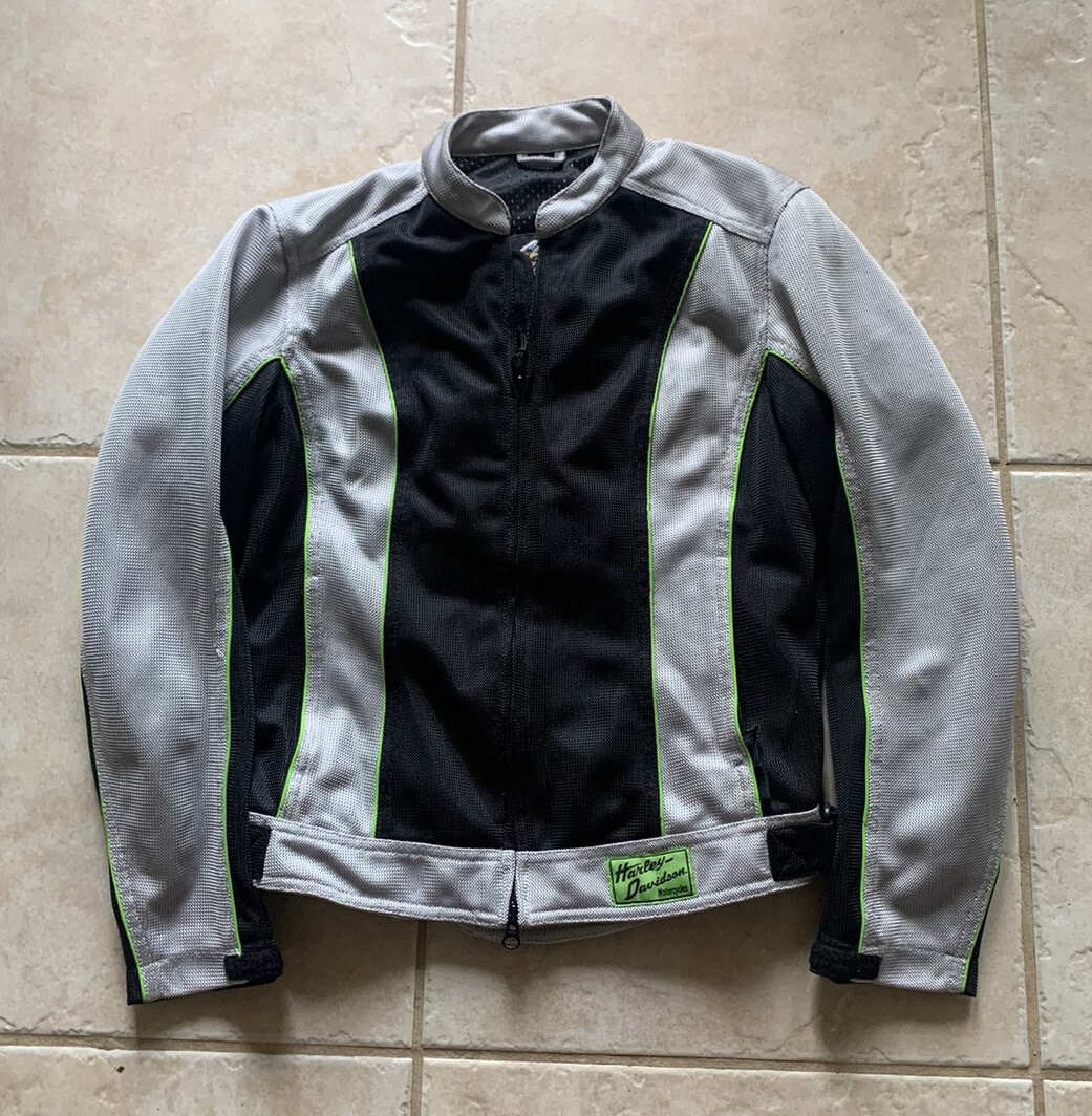 Harley Davidson Women's Mesh Riding Jacket Black Gre… - Gem
