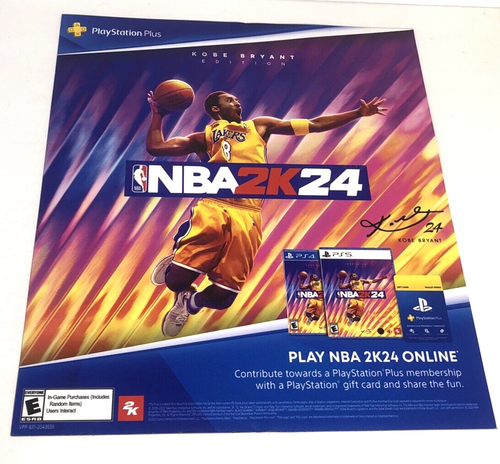 NBA 2K24 PS5 PlayStation Kobe Bryant Edition Magnetic Magnet Promo ...