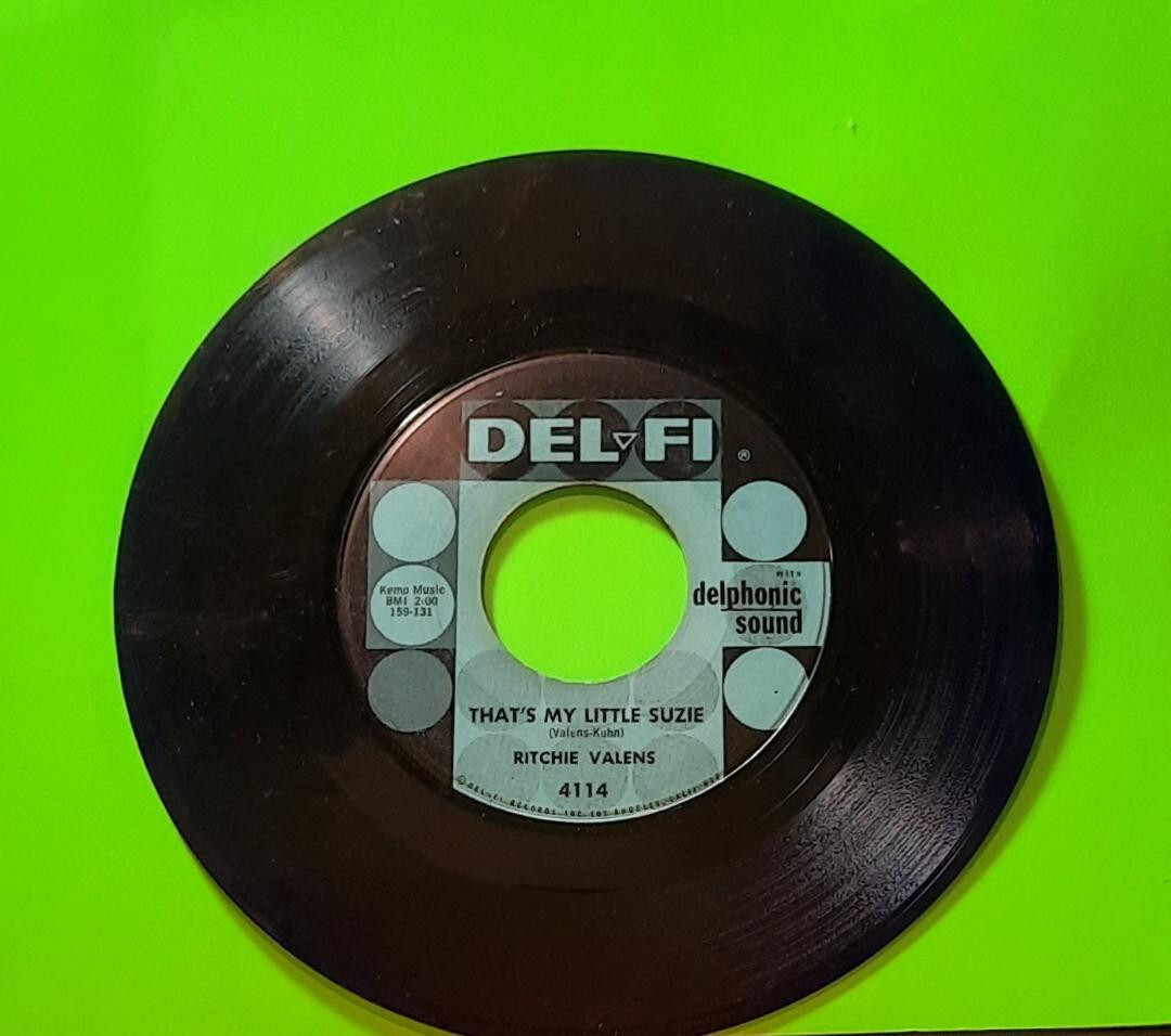 RITCHIE VALENS THAT'S MY LITTLE SUZIE ROCKABILLY BOPPER 45 RPM RECORD ...