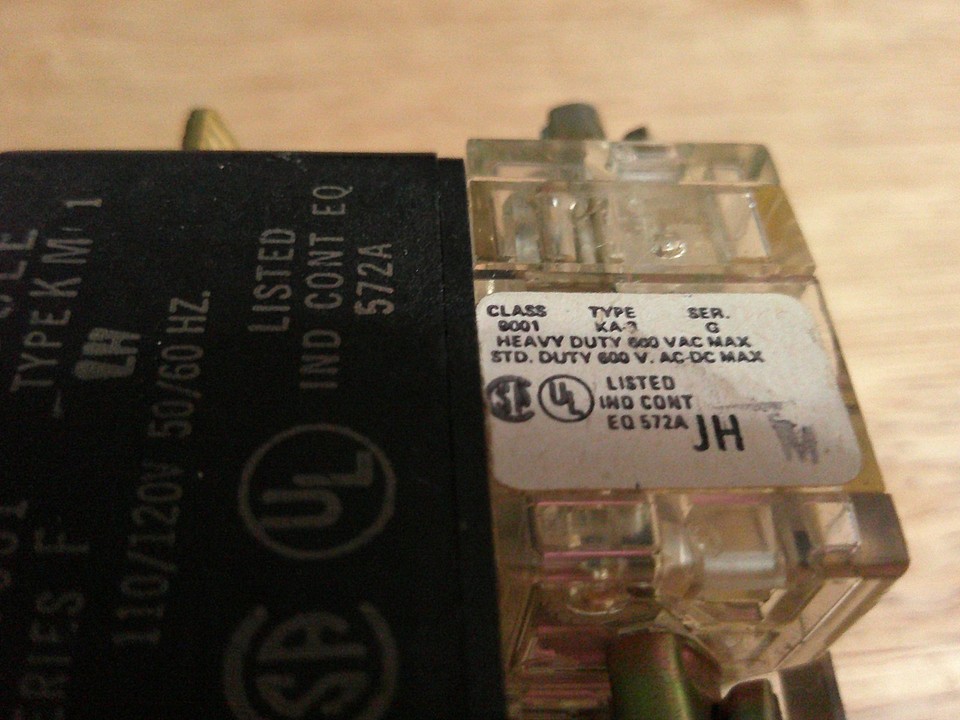 Square D Class 9001 KM-1 Ser. F Light Module 110-120V 50/60Hz w/ KA-3 ...