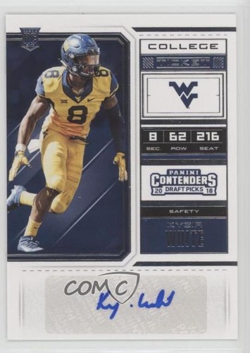 2018 Panini Contenders Draft Picks College Ticket Kyzir White #244 Auto ...