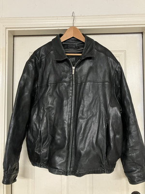 Wilsons Leather Pelle Studio Men's XL Black Leather Jacket XL ...
