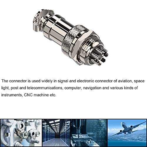 Aviation Plug 8-Pin 16mm Metal Male Female Panel Connector GX16-8Pack ...