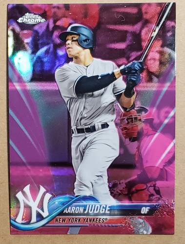 AARON JUDGE 2018 TOPPS CHROME AARON JUDGE PINK REFRACTOR SP! Mint! | eBay