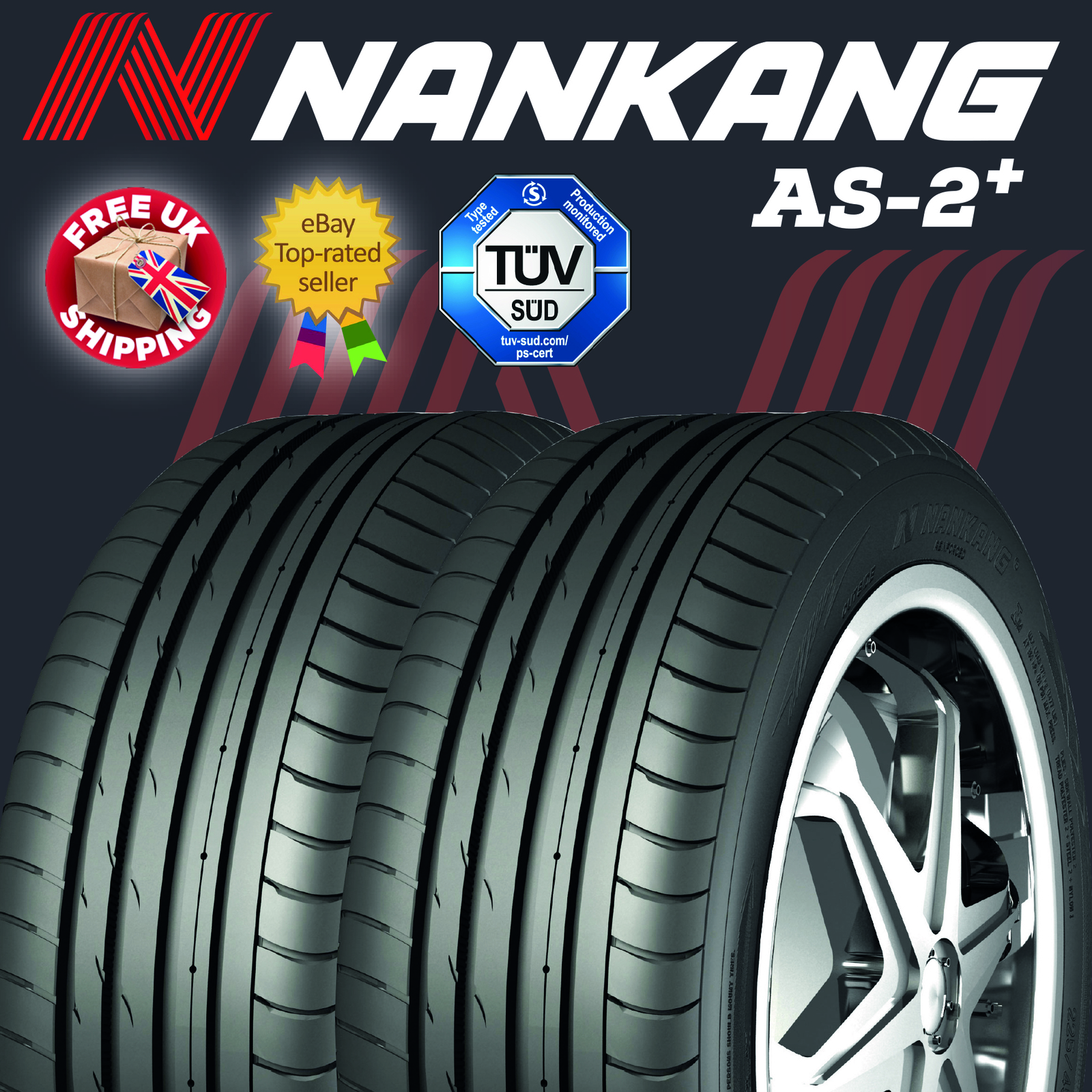 X2 245 45 16 94W NANKANG AS-2+ QUALITY TYRES WITH UNBEATABLE ( A ) WET ...