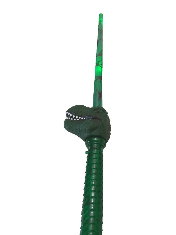 T Rex Dinosaur Bubble Blower Wand lights up Flashes 30" Green Works | eBay